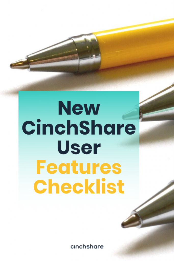 New User Welcome Guide | CinchShare